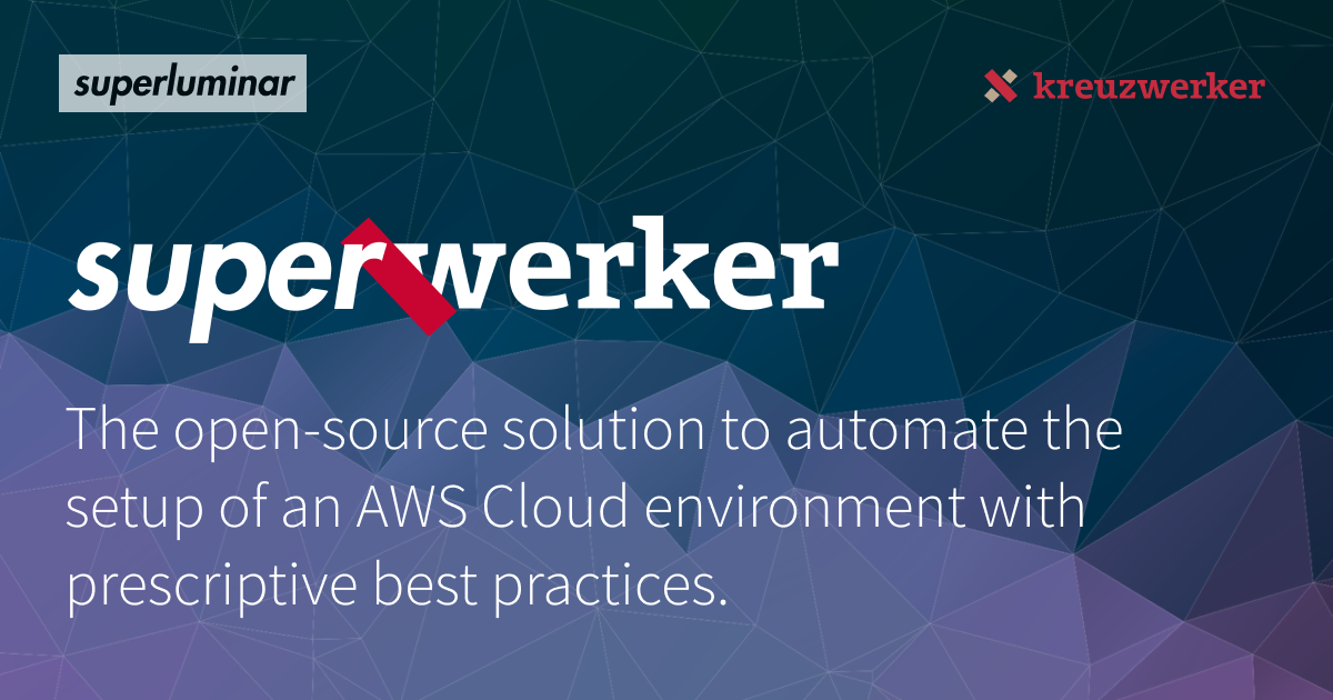 superwerker: Automate multi-account AWS environments | Sebastian Müller ... superwerker: Automate multi-account AWS environments | Sebastian Müller ...